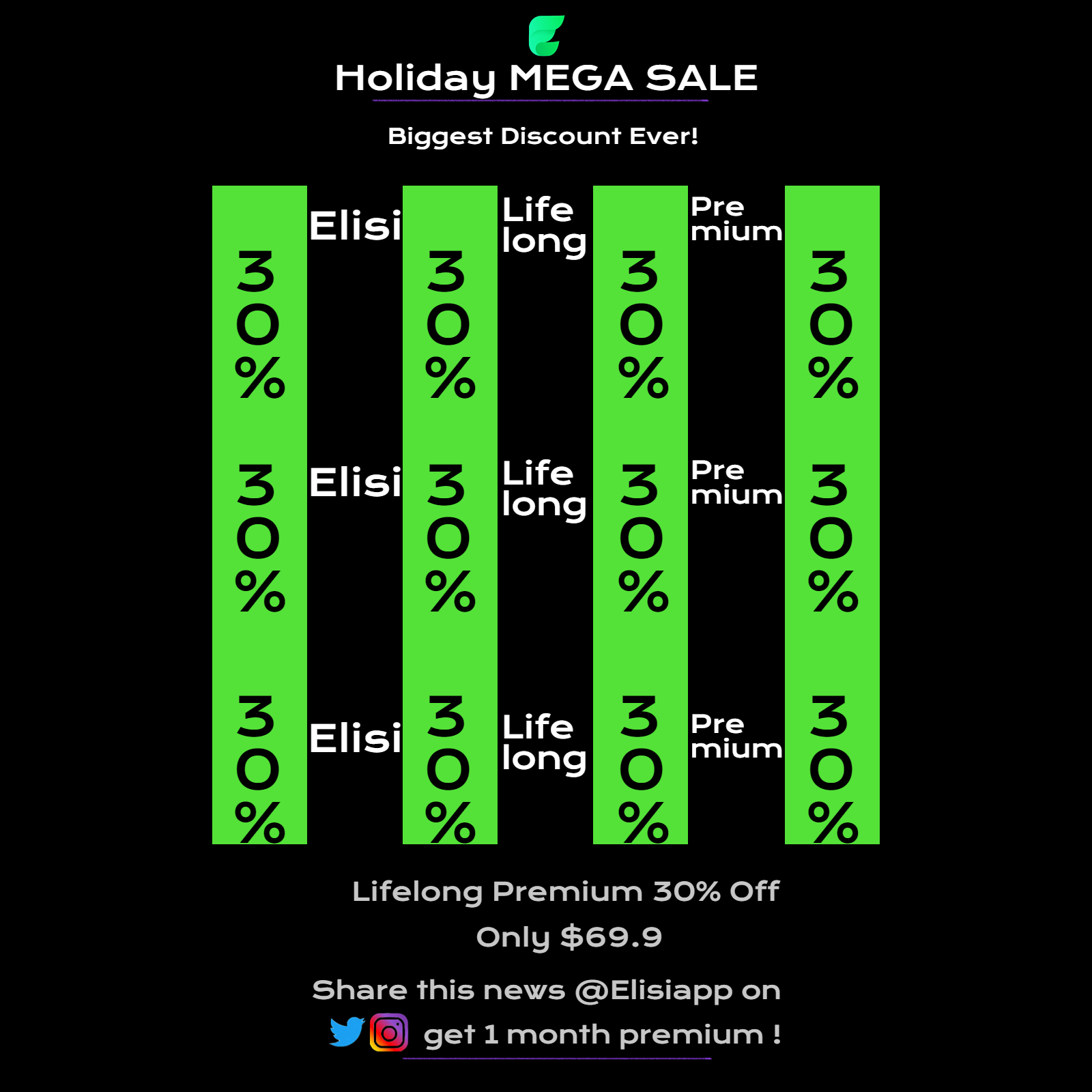 Holiday Special⭐Lifelong Premium 30% Off ! - Elisi Blog